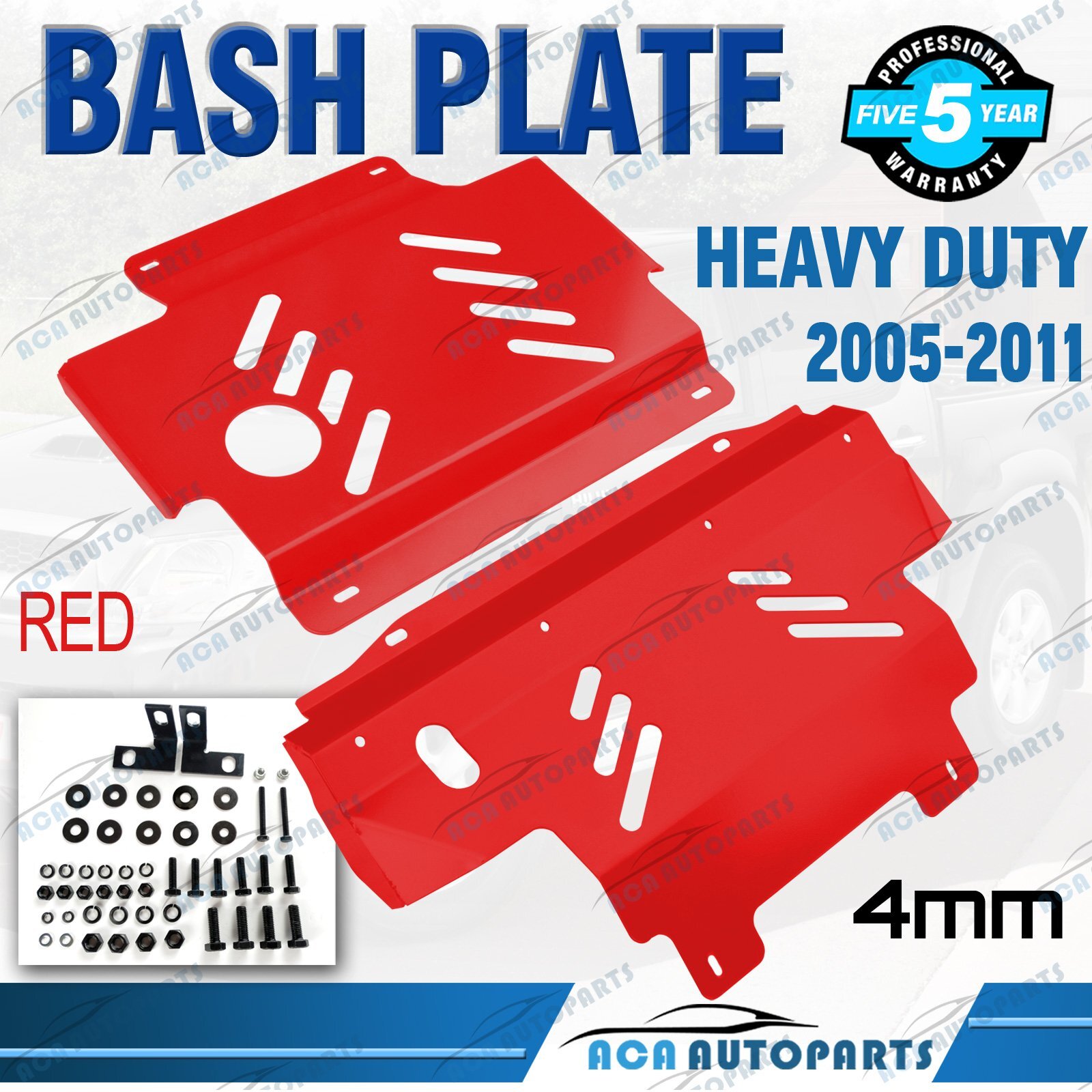 Bash Plate Fit For Nissan Navara D40 2005-2011 Underbody Protection 4mm ...