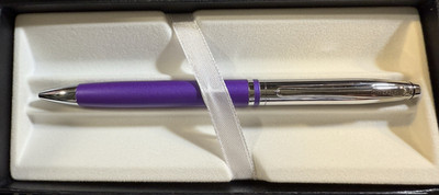 Cross Avitar Purple & Chrome Executive Ballpoint Pen, Brand New | eBay