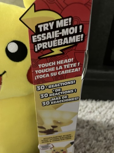 Pokémon Electric Charge Pikachu 10" Talking Plush Toy with Lights ...