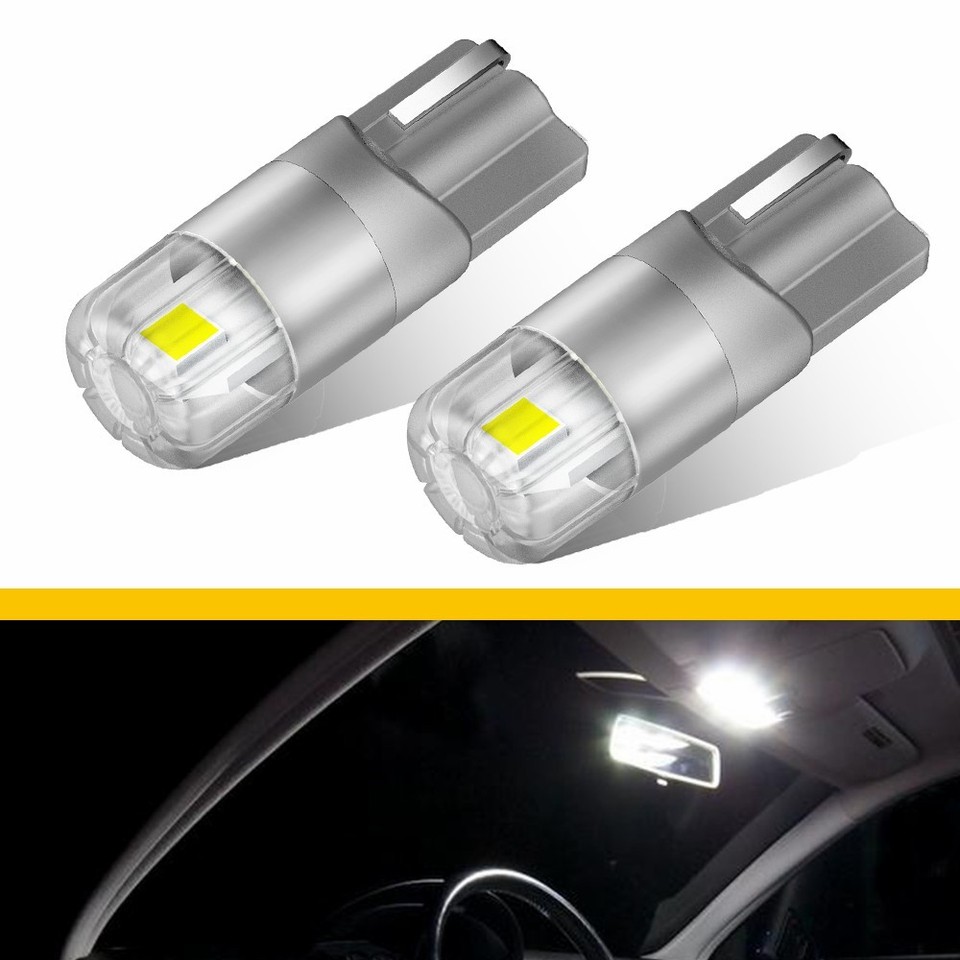 White LED T10 194 W5W License Plate Light Dome Trunk Light Lamp For ...