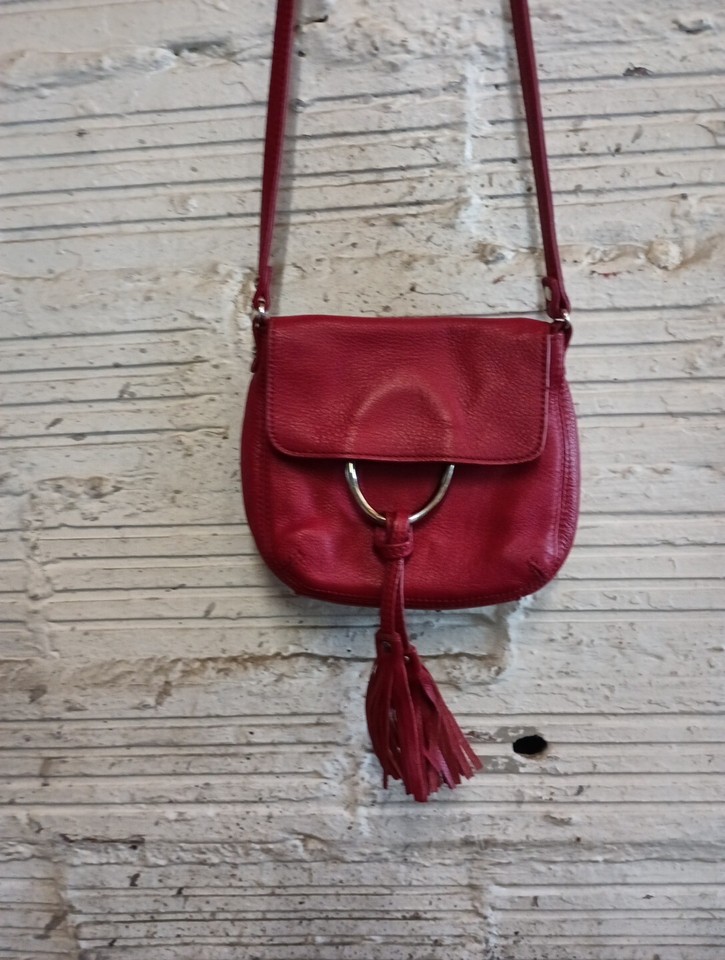 Alfani Red Leather Purse Vintage | eBay