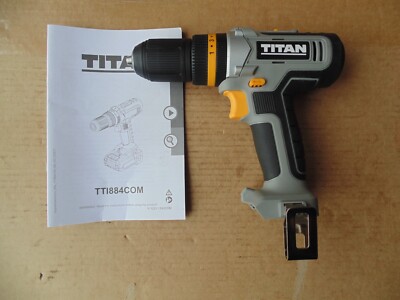 TITAN 18v cordless combi hammer drill TTI884COM.BODY only | eBay UK