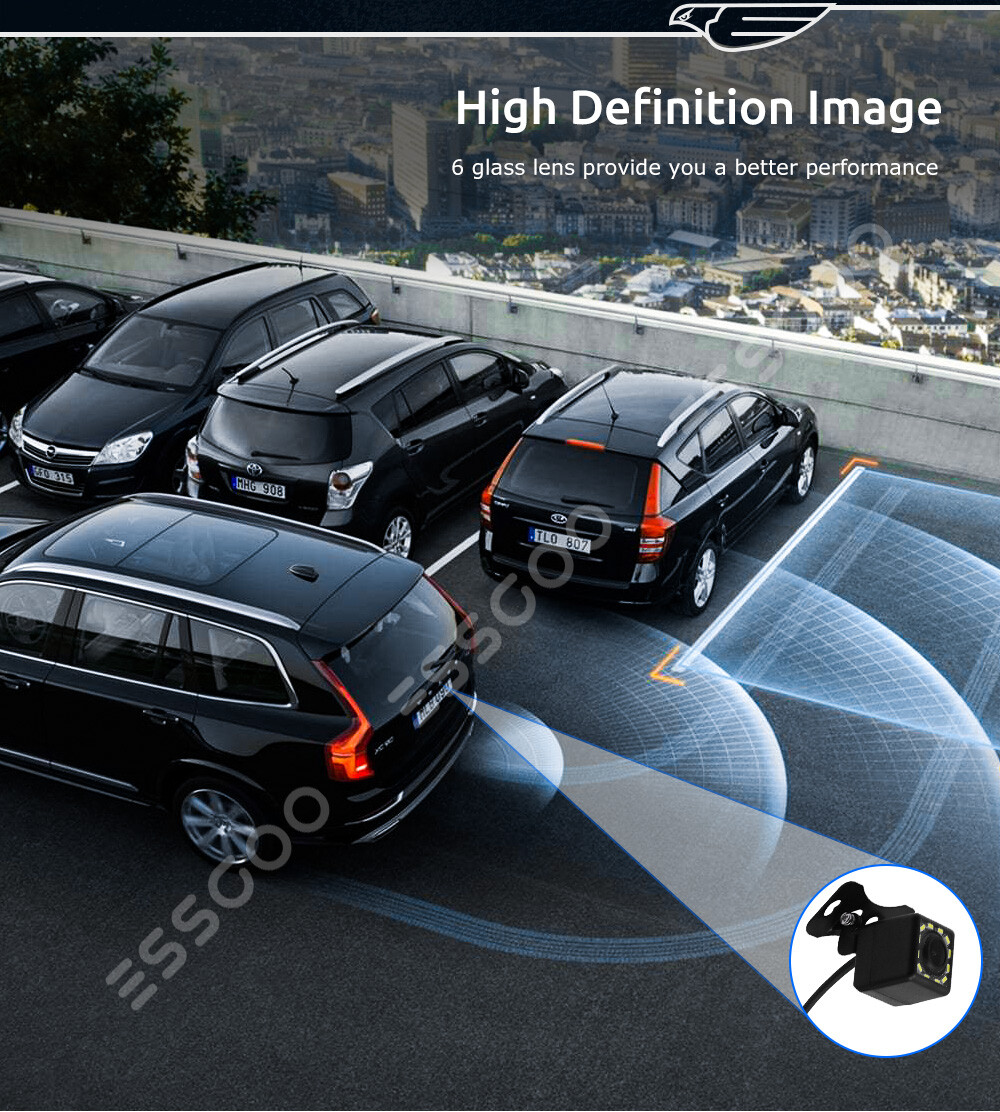 ESSGOO Rear View Reverse Backup Camera Kit for Car Stereo Radio Night ...