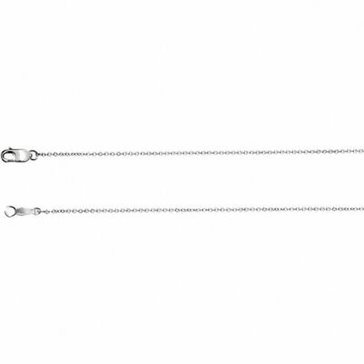 Sterling Silver Solid Cable Chain, 18 inches Long 1 mm - CH1015-18 | eBay