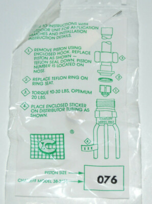 Armstrong Lennox Danfoss HVAC Piston Orifice Kit .076 Orfice Chatleff ...