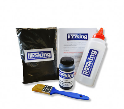 Black DIY Flocking Kit Small Kit - Dashboard Flock - Adhesive ...
