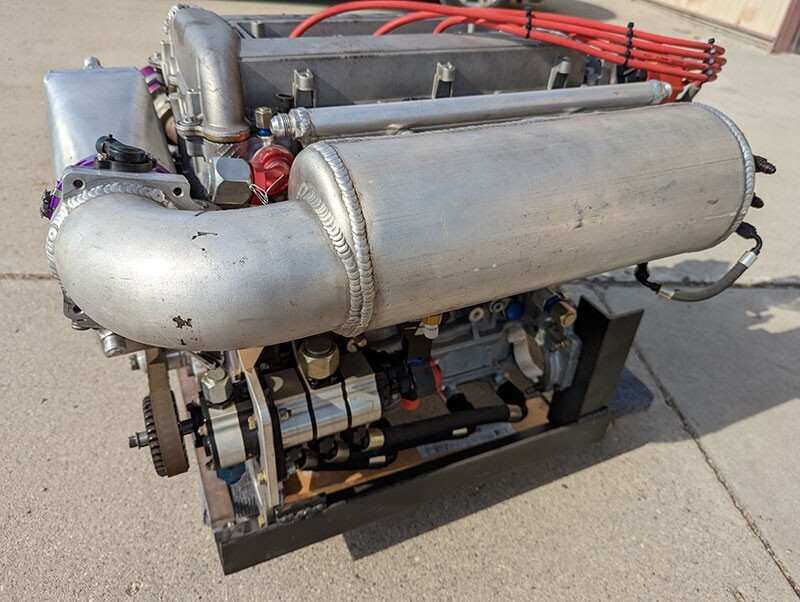 GM Ecotec Drag Racing Engine 4-cyl GT45R Turbo Fresh 0 Passes Complete ...