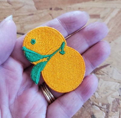 Fruit - Orange - Citrus - Florida - Crafts - Embroidered Iron On Patch ...