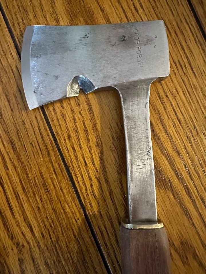 Nicely rehandled vintage small drop forged hatchet in great condition ...