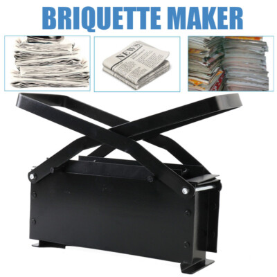 Paper Log Briquette Maker Eco-Friendly Paper Brick Fire Block Recycling ...