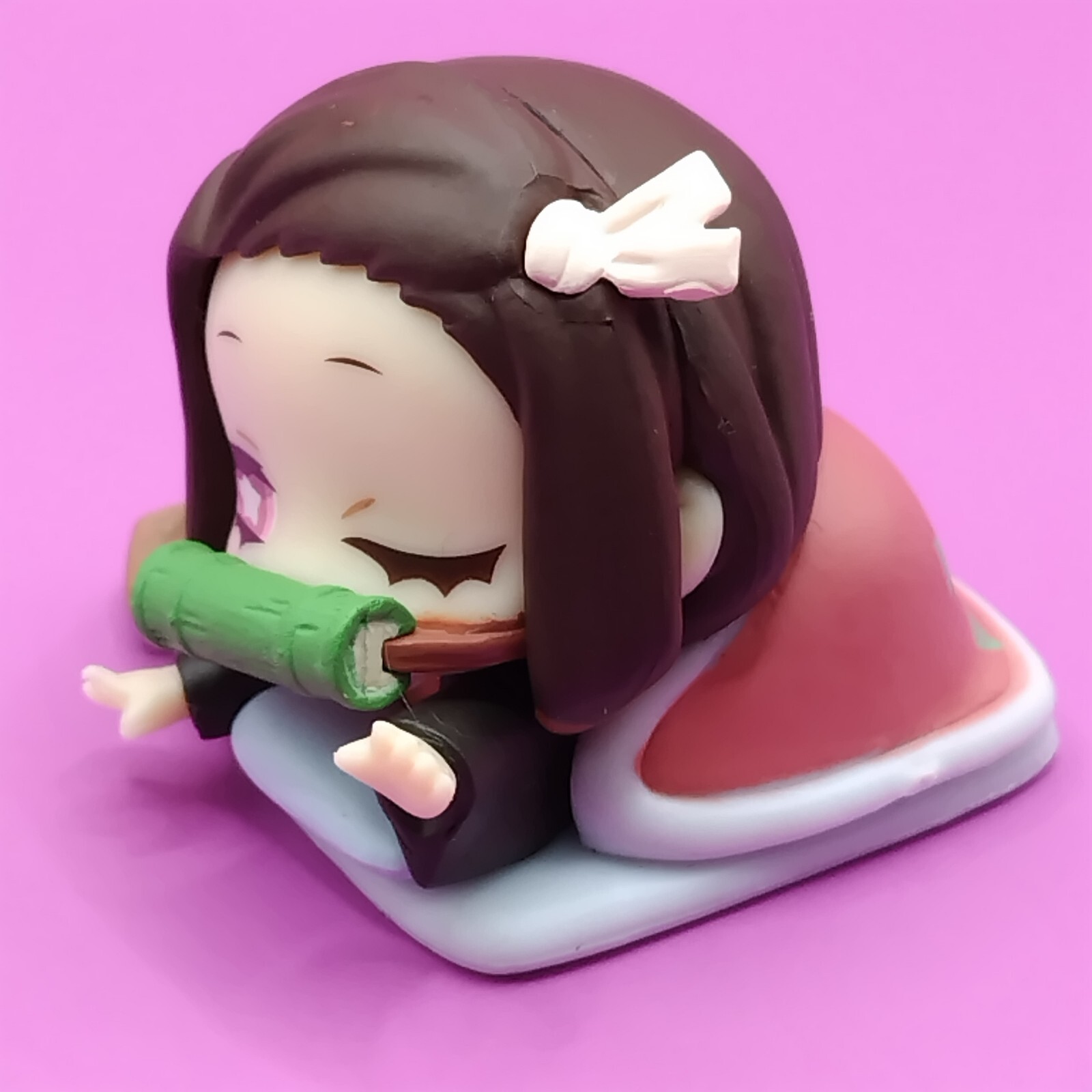 Nezuko Kamado Demon slayer Kimetsu No Yaiba Mini Figure Sleepy BANDAI ...