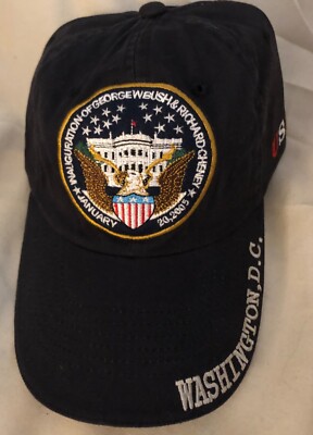 PRES GW BUSH 2005 INAUGURATION HAT CAP PRESIDENT EAGLE SEAL COTTON ...