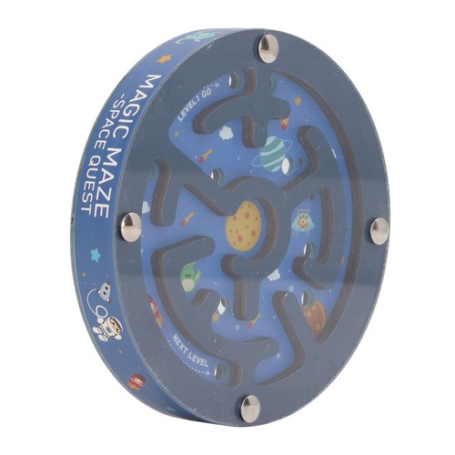 ZZ1 Balance Maze Game Double Sided Educational Round Portable Wooden ...