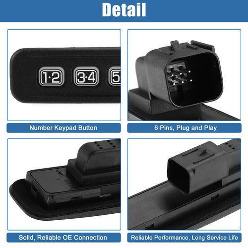 Piece of 1 Driver Side Door Keyless Entry Number Keypad fit for Ford ...