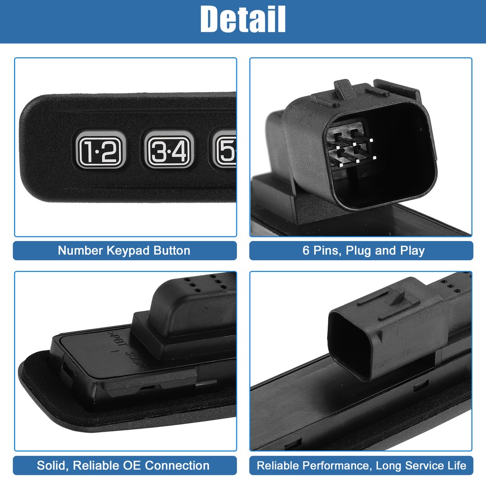 Piece of 1 Driver Side Door Keyless Entry Number Keypad fit for Ford ...