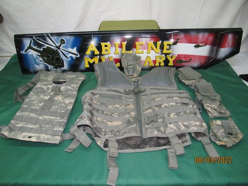 Army ACU FLC Carrier Vest Shooting Vest LBE Military Pouches Hydration ...