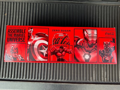 Marvel Coca Cola Zero Sugar Sealed 12 Pack of 12 oz Cans Limited ...