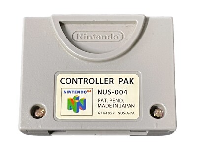 Genuine Nintendo N64 Controller Memory Pack Card Pak Original | eBay ...