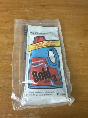 VINTAGE Bold 3 Liquid Detergent with Fabric Softener 4 oz Sample P&G | eBay