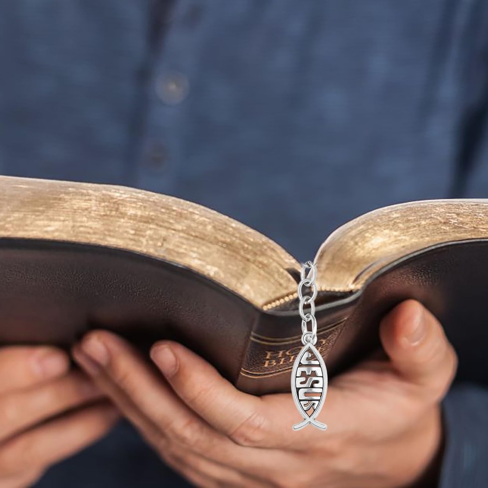 30 Pack Jesus Fish Keychain Religious Christian Party Favors for Church ...