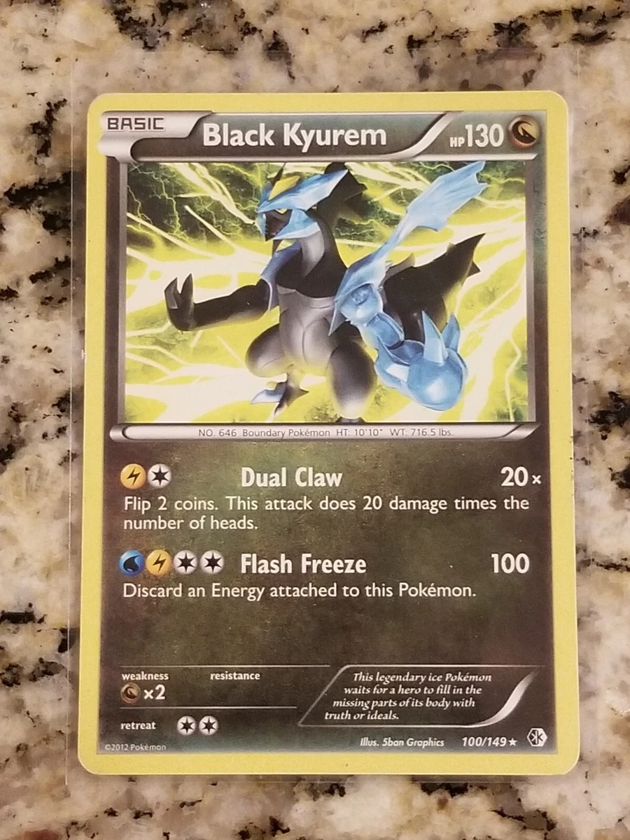 Black Kyurem Pokemon Card