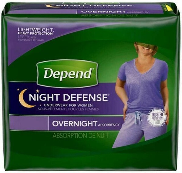 34x Depends for Women Small Night Defense Adult Incontinence Underwear ...