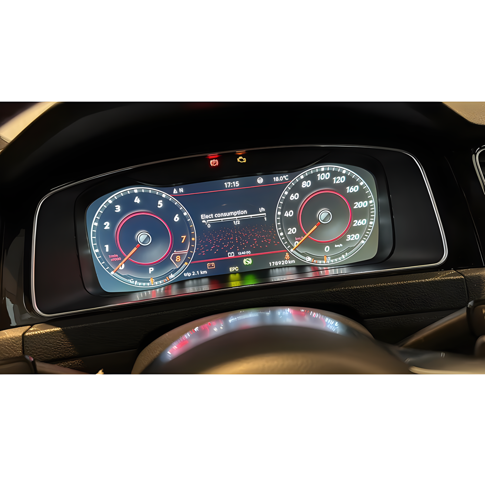 2012-2019 VW Golf 7 MK7 12.3'' Digital Instrument Cluster LCD Dashboard ...