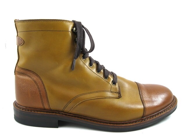 Allen Edmonds "LANDON" Leather Cap-Toe Boots 10.5 EEE Walnut USA ...