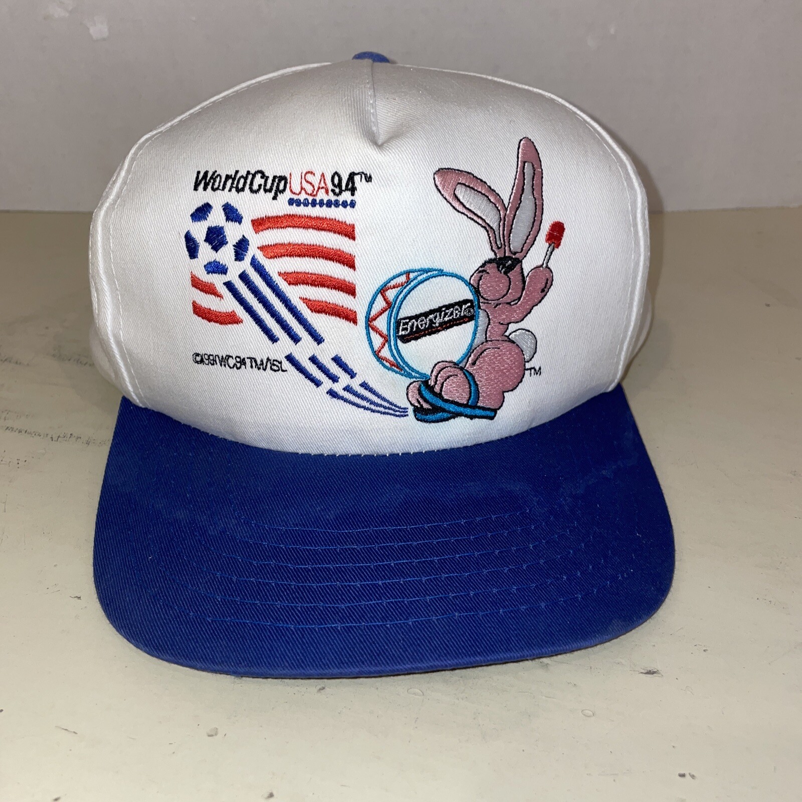 ‘94 World Cup USA ENERGIZER BUNNY Sportsman Adult Snapback Soccer Cap ...