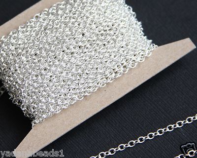 32ft spool of small cable chain round cable chain 2x3mm available in 6 ...