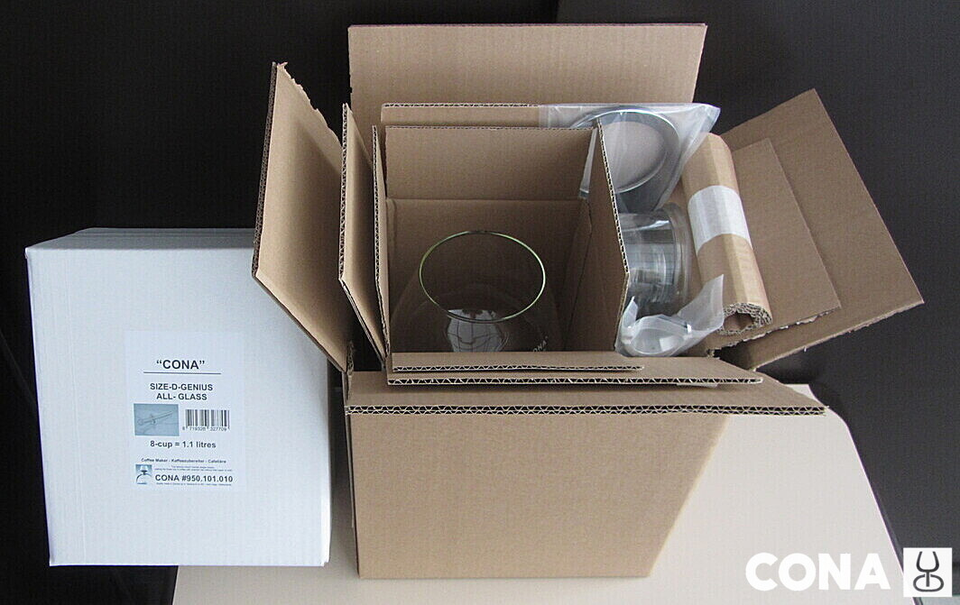 Cona Coffee Maker D-Genius All-Glass 1.13 L - NEW 2024 Quality made in ...