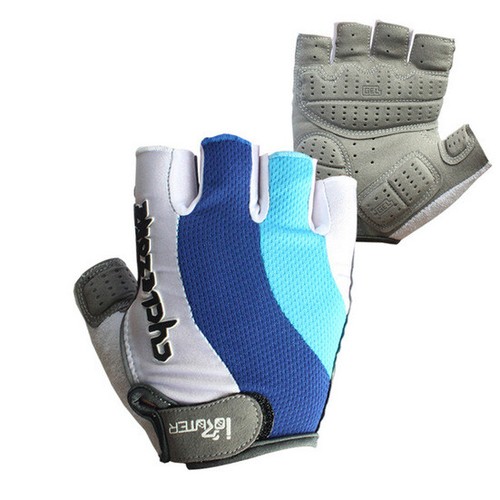Bike Bicycle Cycling Half Finger Gel Pad Gloves Sports Gym Fitness for ...