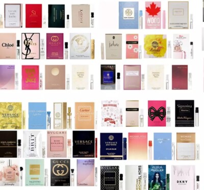 Lot of 10 Women Perfume Samples Random EDP EDT Dior, YSL, VERSACE ...