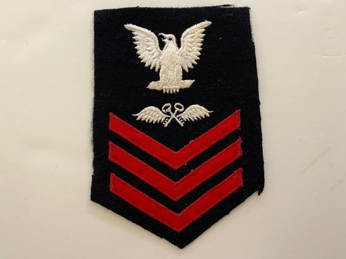 NR571 WW2 US Navy Rate Aviation Storekeeper 1st Class Blue Black Wool ...