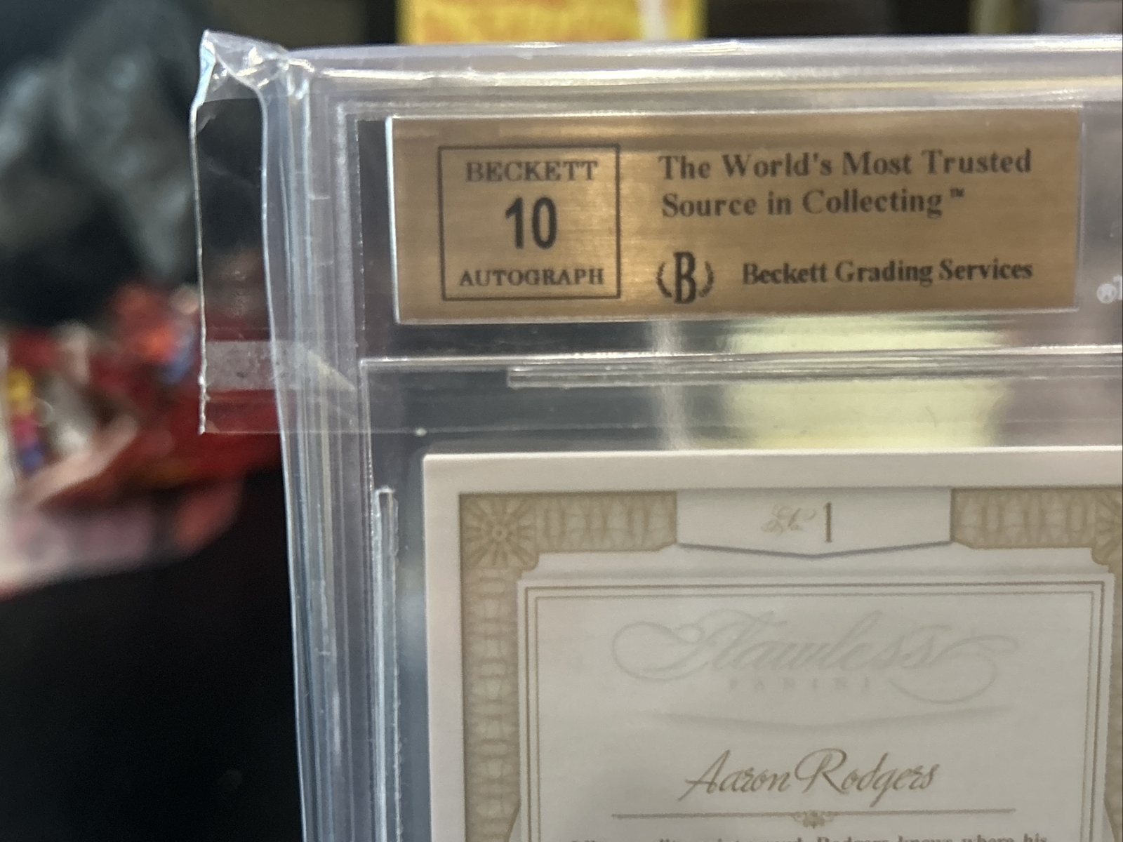 2014 Panini Flawless Greats Autograph Ruby Aaron Rodgers Bgs9.5 Auto ...