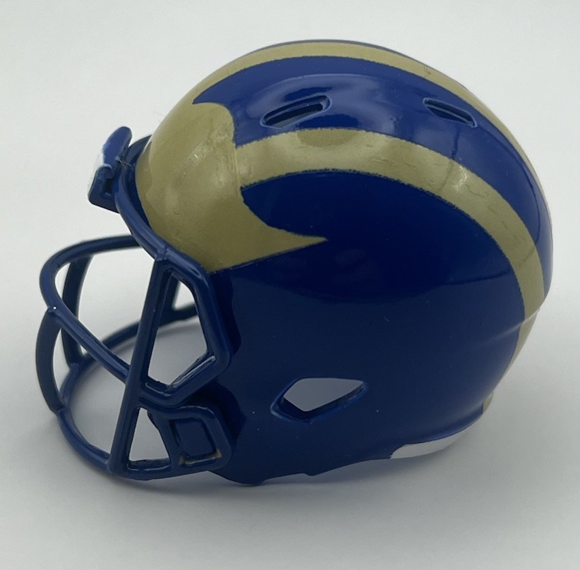 Custom Delaware Blue Hens Pocket Pro Helmet Blue Conference-USA Winged ...