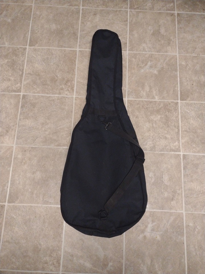 CLUB Padded Guitar Carry Case Gig Bag Black Soft Shell Single Strap | eBay