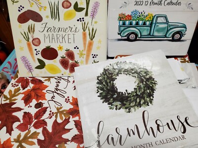 2022 wall calendar Lot Of 3 Calendars Farm Fresh farm house farmers ...
