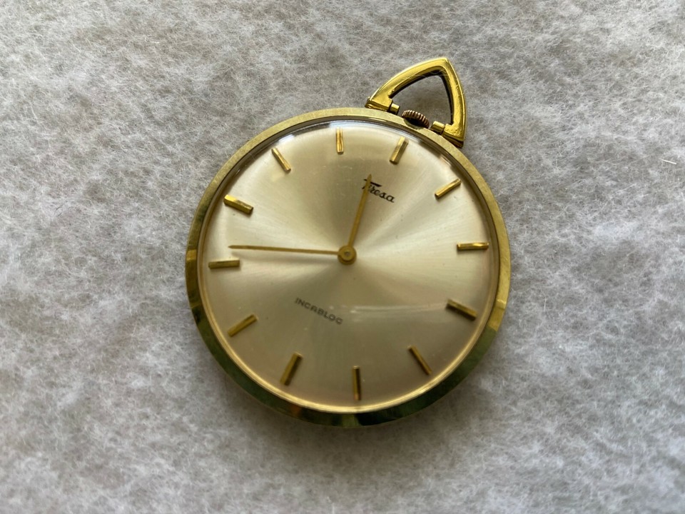 Tiresa Incabloc Mechanical Wind Up Vintage Pocket Watch | eBay