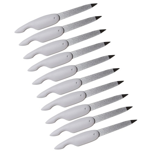 10 Pcs Nail File Folding Buffer Manicure Buffering Tool Foldable | eBay