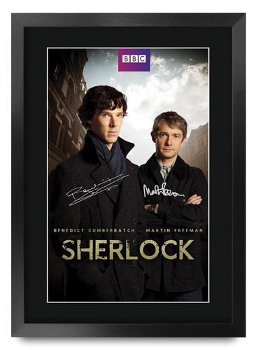 Sherlock A3 Framed Benedict Cumberbatch Signed Autograph Photo Print ...