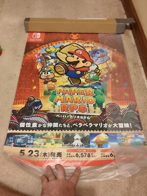 Paper Mario Thousand Year Door Store Poster Promo Advertising Rare TTYD ...