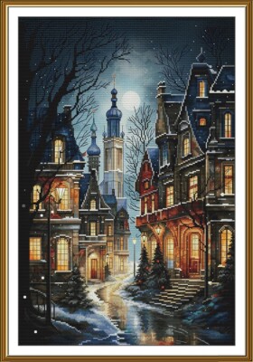 Creative Needlepoint Сross Stitch Embroidery Kit "A cozy night" DIY ...