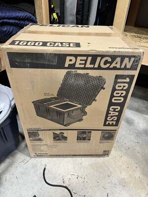 Pelican 1660 Protector Case with Foam - Black 686068129534| eBay