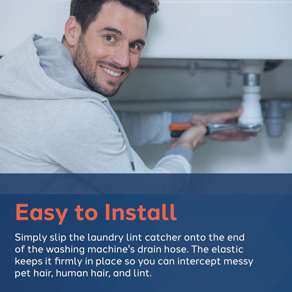 Plumbcraft 7639500T Nylon Lint Trap for Washing Machine Drain Systems ...