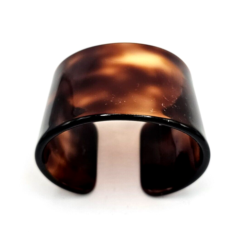 VINTAGE FAUX TORTOISE SHELL CUFF BRACELET ESTATE JEWELRY COLLECTIBLE ...