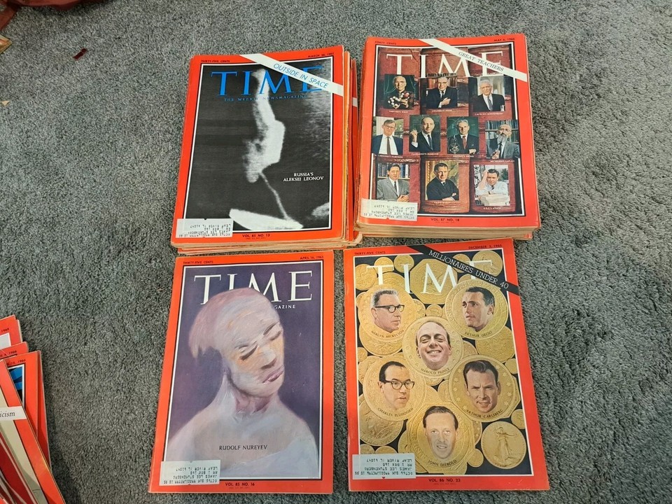 Huge Lot 59 Vintage Time Magazines From 1960s | eBay