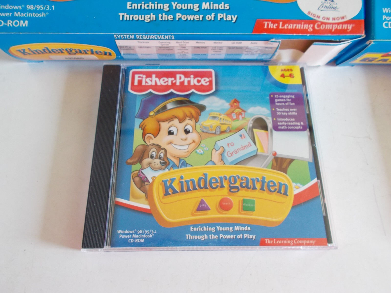 Fisher-Price Learning Co. Big Action Garage Kindergarten CD Rom Games ...