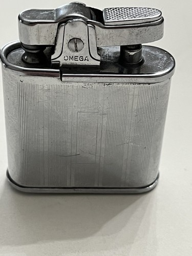 Vintage YBC Omega Super Chrome Pocket Lighter No Monogram Made In Japan ...