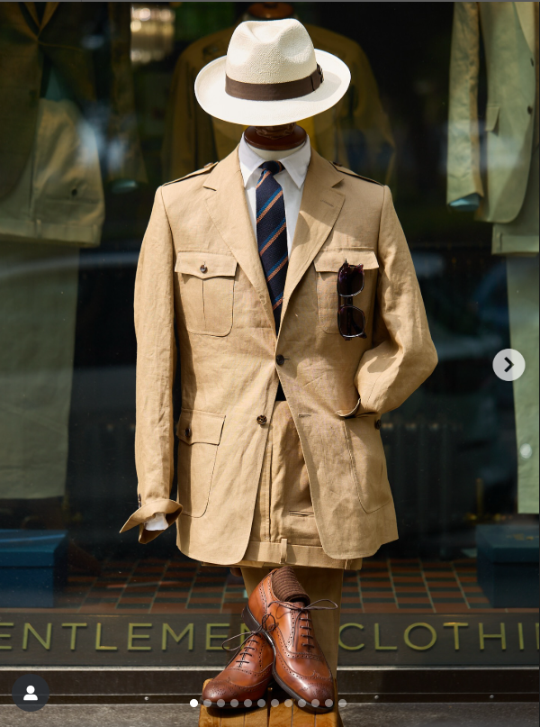 Khaki Men Safari Jackets British Style Formal Party Prom Men Hunting ...